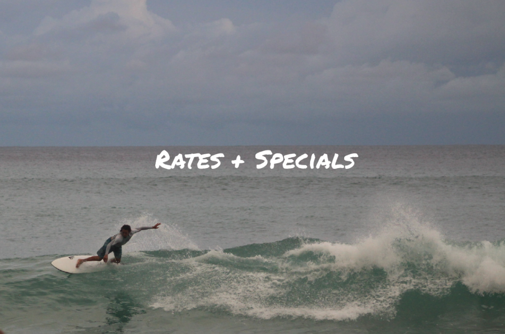 Rates + Specials – Surf Samara